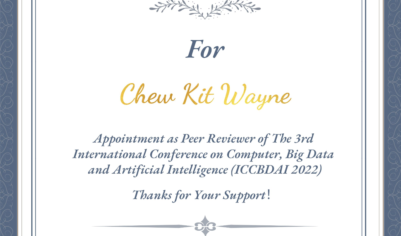 Conferences - Chew Kit Wayne's Research Group